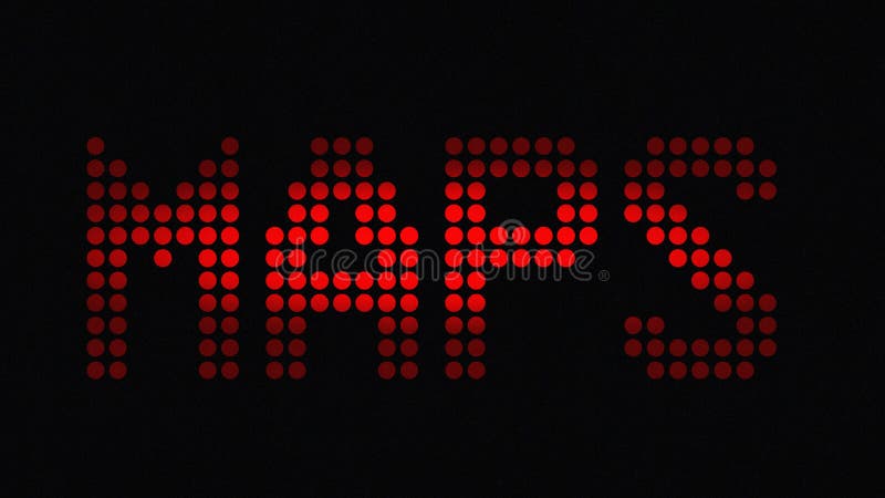 Text LED Maps stock illustration. Illustration of communication - 197649777