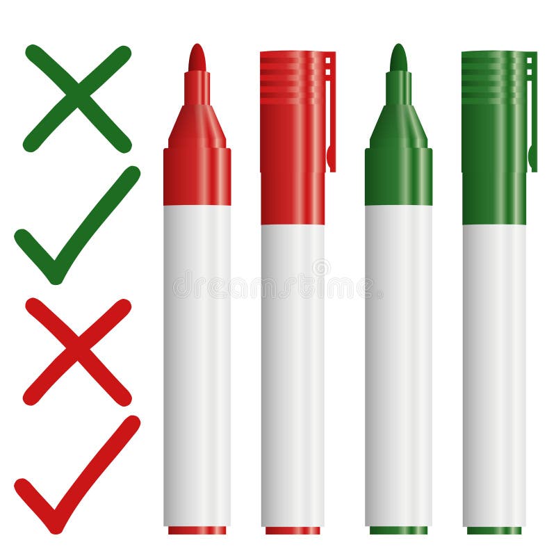 Text Markers in Different Colors Stock Vector - Illustration of present ...