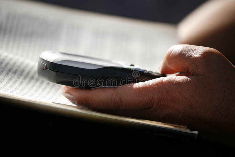 Text message stock photo. Image of communication, close - 7413752