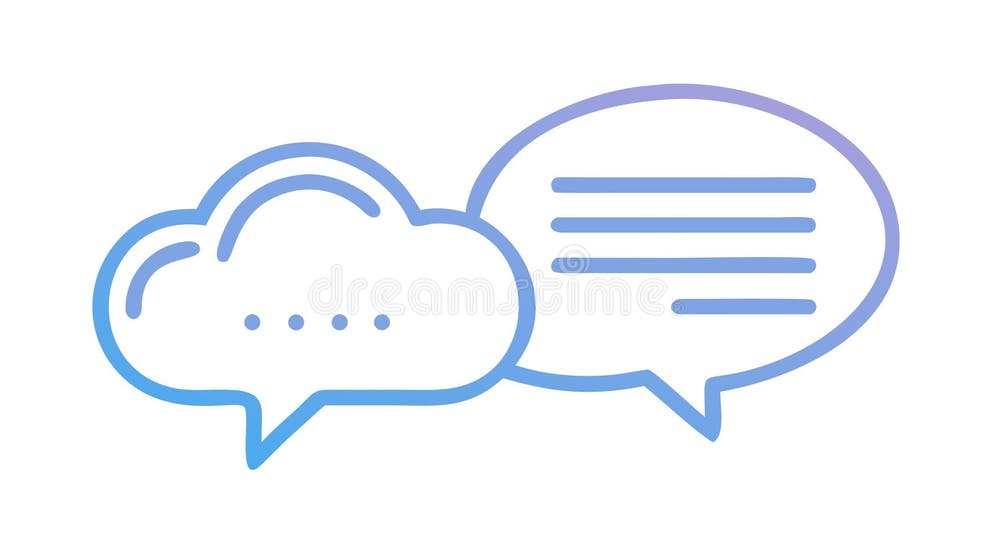 Text Message Chat Bubble, Communication Icon Vector Design Generative ...