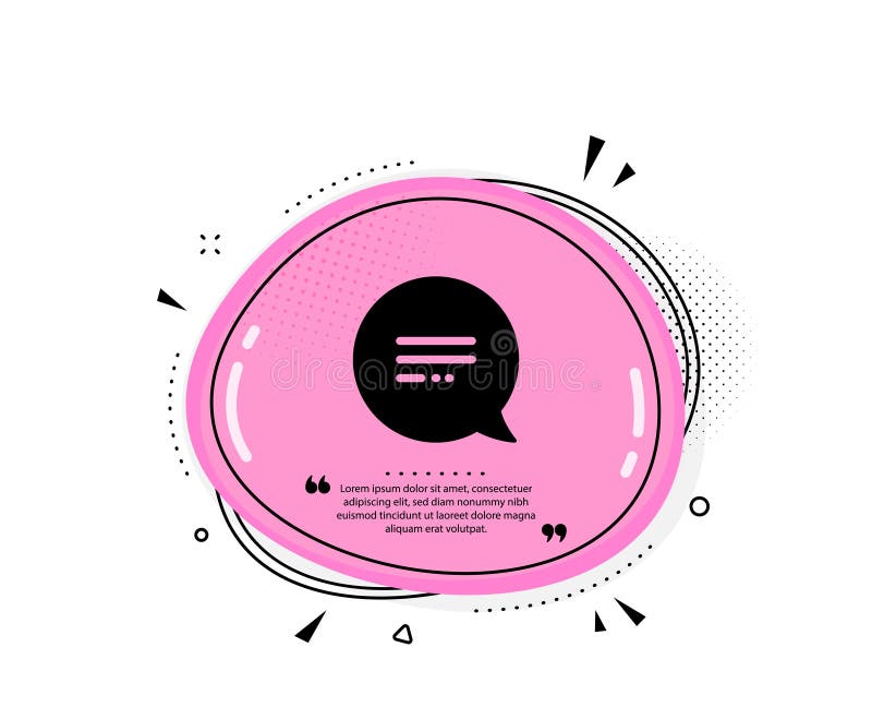 Text Message Icon. Chat Comment Sign. Speech Bubble. Vector Stock ...
