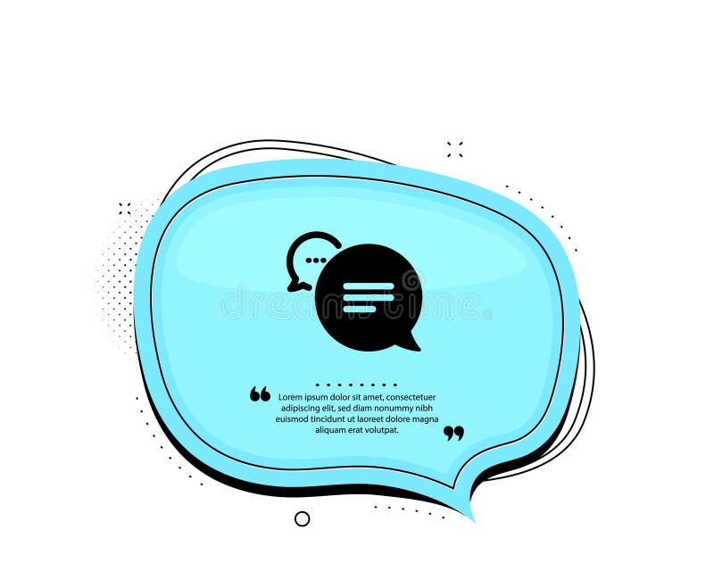 Text Message Icon. Chat Comment Sign. Speech Bubble. Vector Stock ...