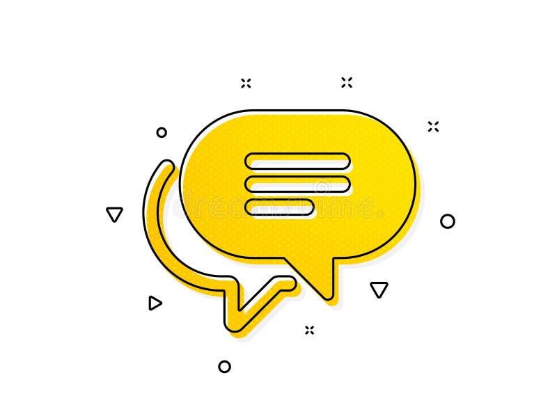 Text Message Icon. Chat Comment Sign. Speech Bubble. Vector Stock ...