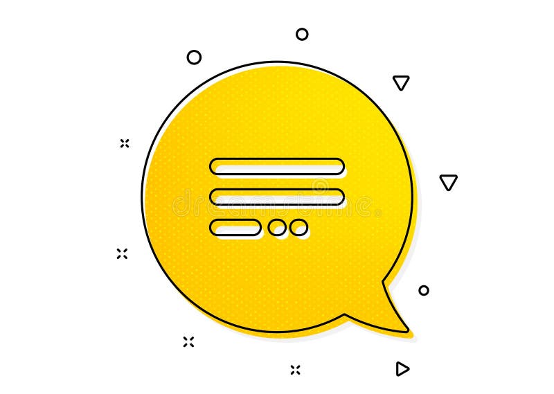 Text Message Icon. Chat Comment Sign. Speech Bubble. Vector Stock ...
