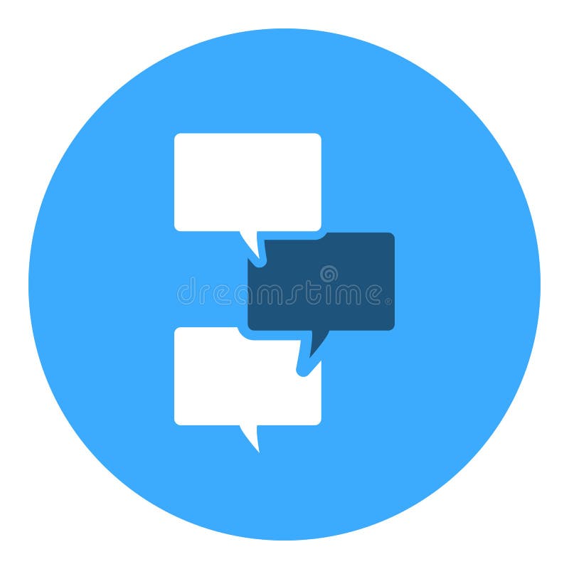 Text message icon stock illustration. Illustration of flat - 83432082