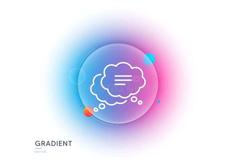 Text Message Line Icon. Chat Comment Sign. Comic Speech Bubble ...