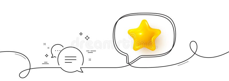 Text Message Line Icon. Chat Comment Sign. Speech Bubble. Continuous ...