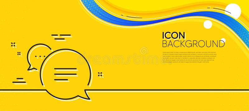 Text Message Line Icon. Chat Comment Sign. Speech Bubble. Minimal Line ...
