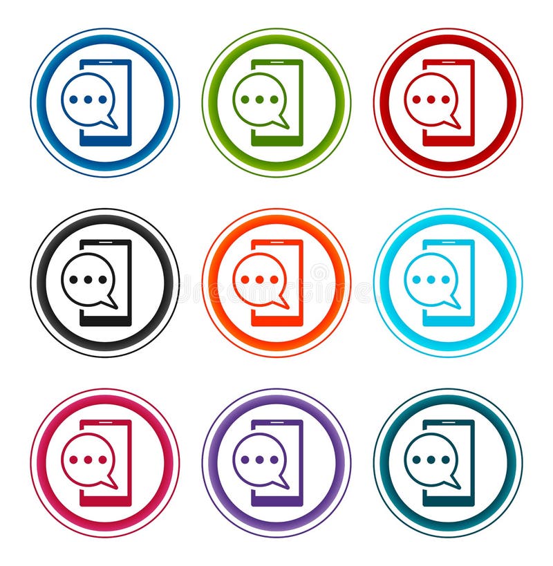 Flat Round Phone Icon Stock Illustrations – 13,436 Flat Round Phone ...