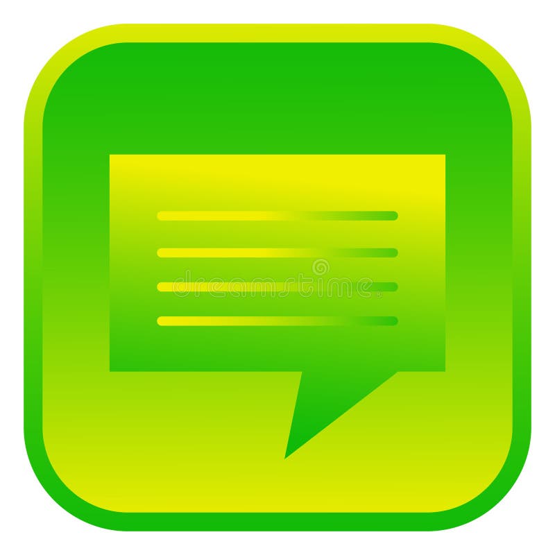 Text Message Symbol. Isolated Web Icon. Stock Vector - Illustration of ...