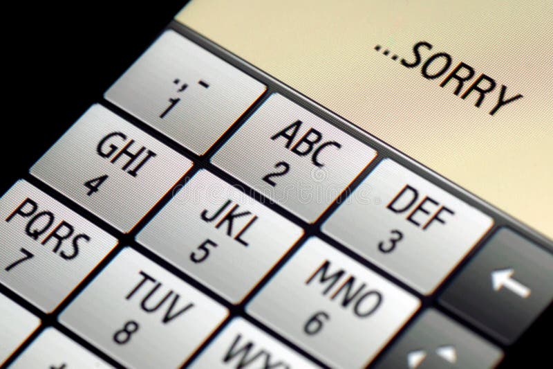 Text Message on Your Mobile Phone. Stock Image - Image of communication ...