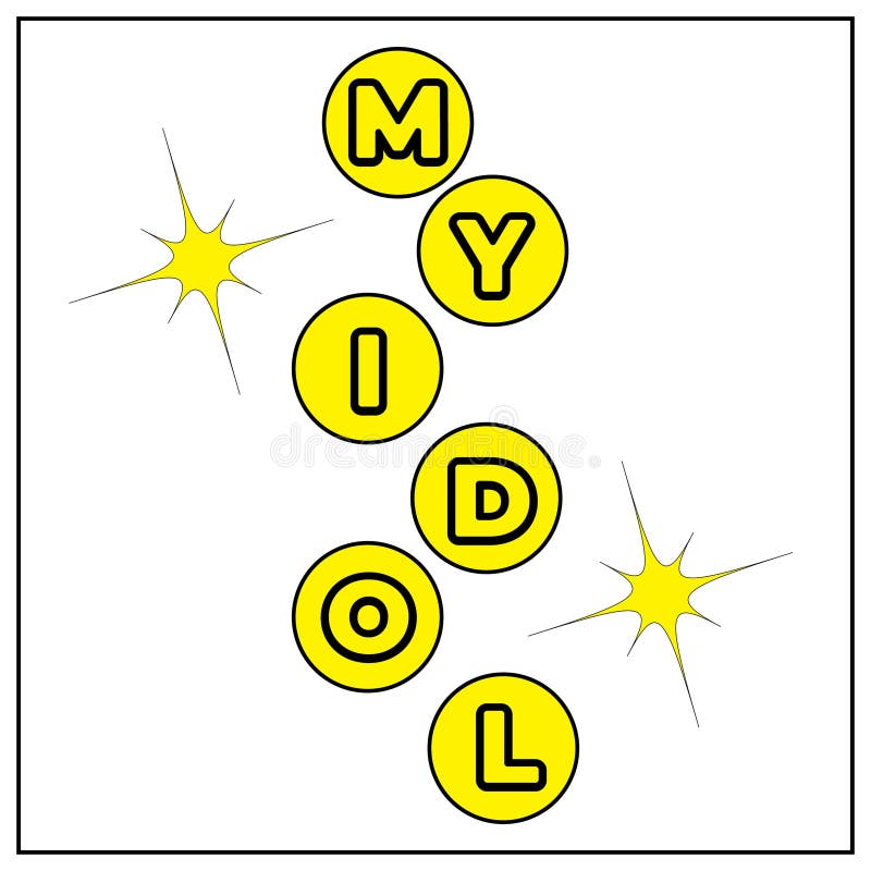 Pop idol in yellow costume stock vector. Illustration of computer ...