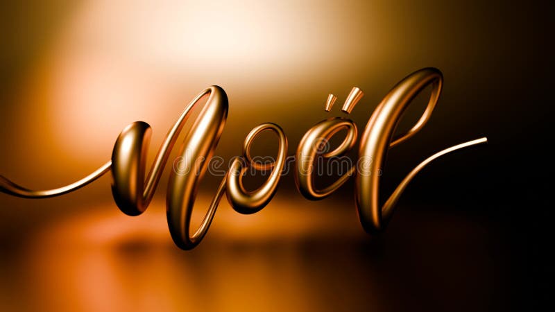 Text Noel in gold. stock video. Video of goldabstract - 350891537