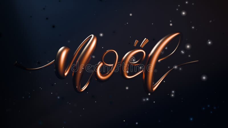 Text Noel in gold. stock illustration. Illustration of screenshot ...