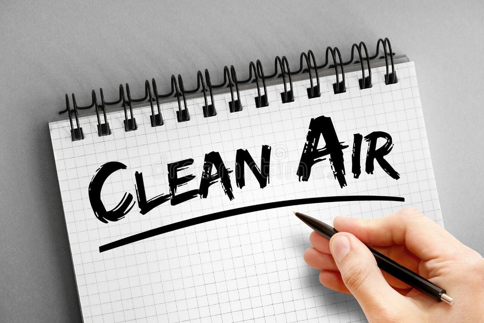 Text Note - Clean Air, Health Concept Stock Illustration - Illustration ...