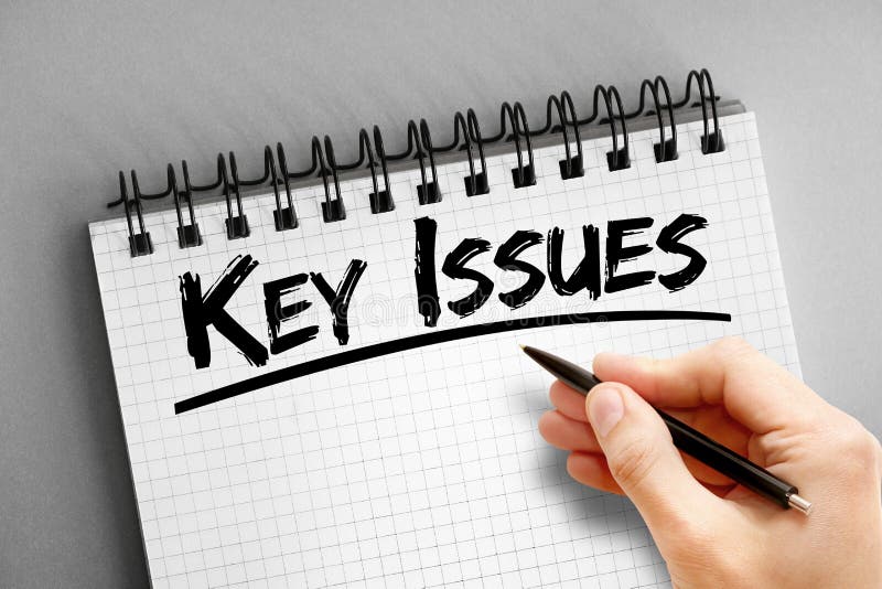 Text Note - Key Issues, Business Concept Stock Image - Image of ...