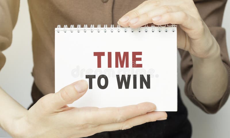 Time To Win. Business Concept Stock Photo - Image of motivation, time ...