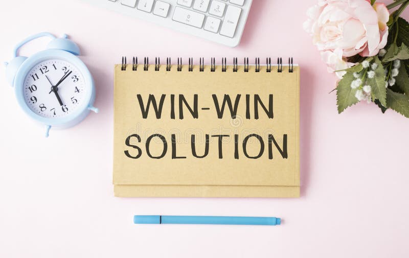 Text on Notepad Win-Win Solutions. Stock Photo - Image of notepad ...
