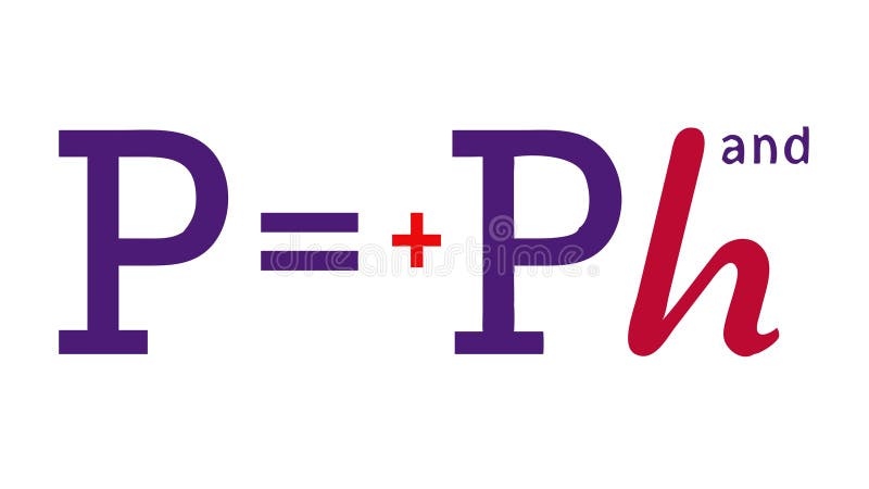 Text P +Ph Scientific or Math Graphic, Vector Design Generative AI ...