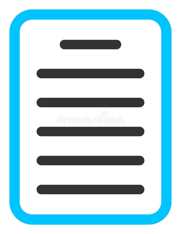 Text Page Flat Icon Symbol stock vector. Illustration of isolated ...