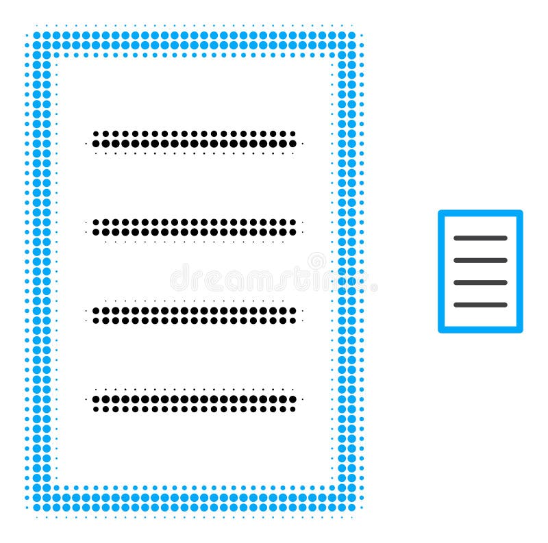 Text Page Halftone Dotted Icon Stock Vector - Illustration of texture ...