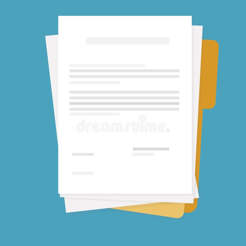 A open folder stock vector. Illustration of clip, line - 16374854