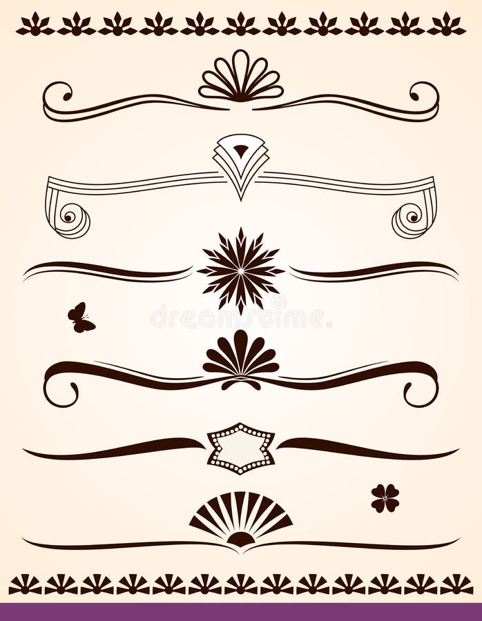 Text and Paragraph Separators Stock Vector - Illustration of ...