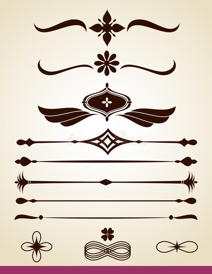 Text and Paragraph Separators Stock Vector - Illustration of ...