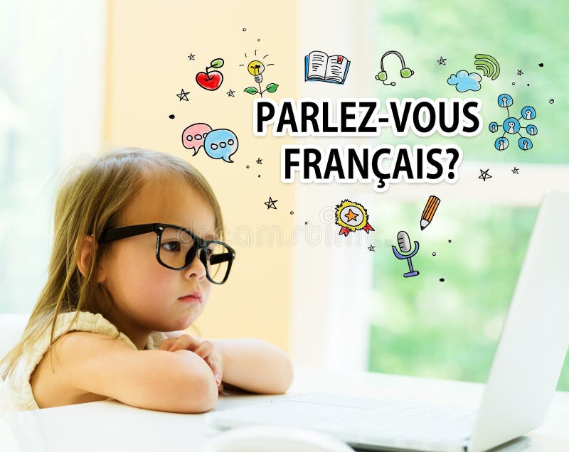 Parlez-vousfrancais? Sprechen Sie Französisch? Geschrieben Auf ...