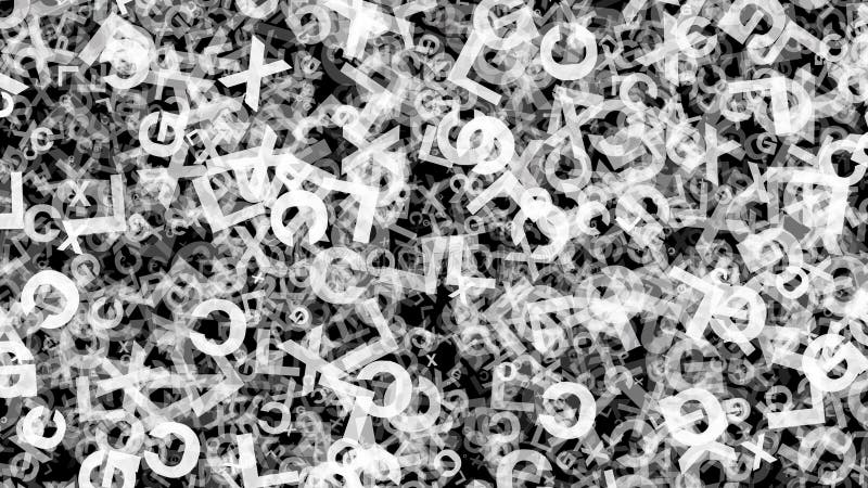 Text Pattern Black-and-white Background Beautiful Elegant Illustration ...