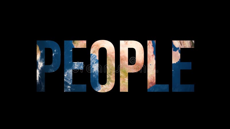 Text People Turning Earth Globe Stock Footage - Video of earth, black ...