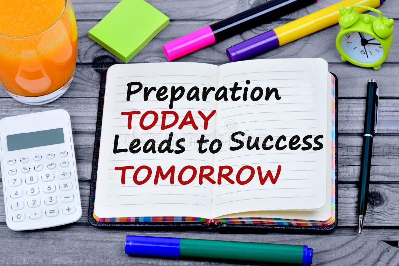 Preparation is the Key To Success Stock Photo - Image of crayon ...