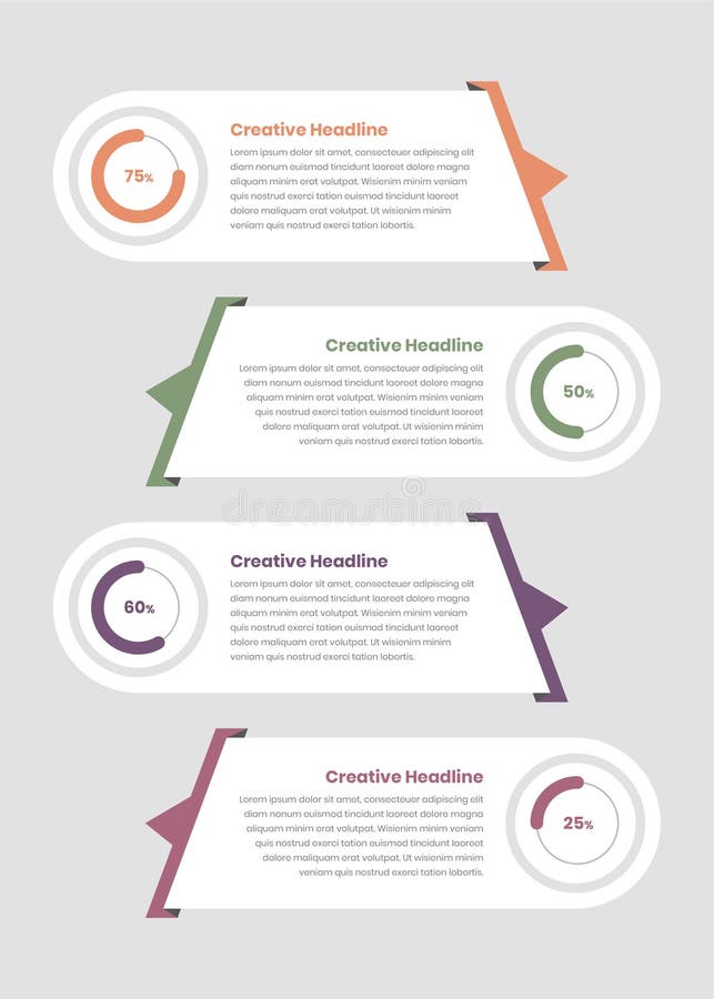 Text Presentation Infographic Template with Graph and Abstract Shape ...
