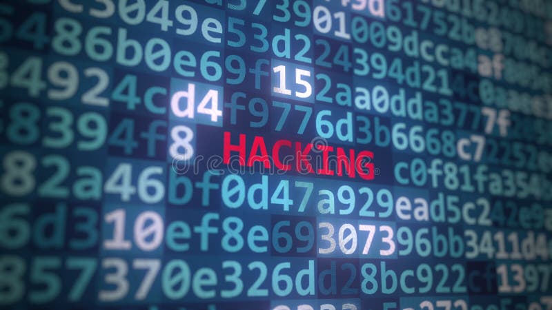 Hacking Text And Source Code On The Computer Monitor Stock Video Video Of Software Hacking