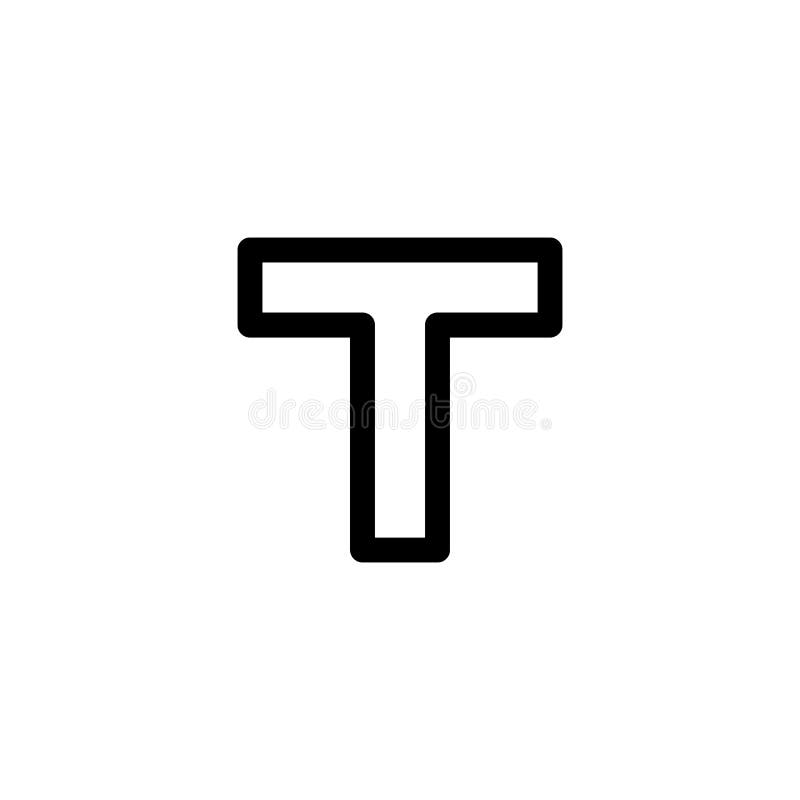 Text Properties Icon stock vector. Illustration of graphic - 181838651