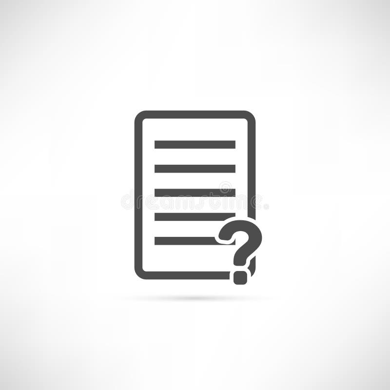 Text Question Icon stock vector. Illustration of question - 87664584