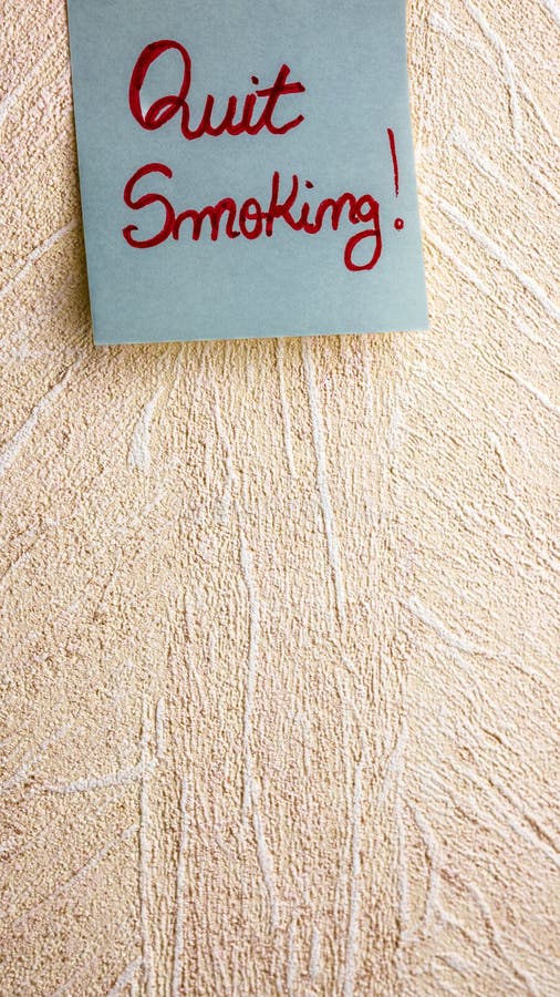 Quit Smoking Message Poster Stock Photos - Free & Royalty-Free Stock ...