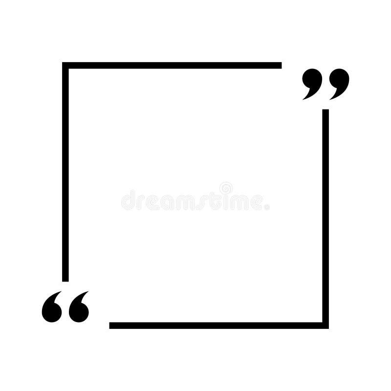 Quote Sign, Quotation Mark Icon Vector Isolated on White Background ...