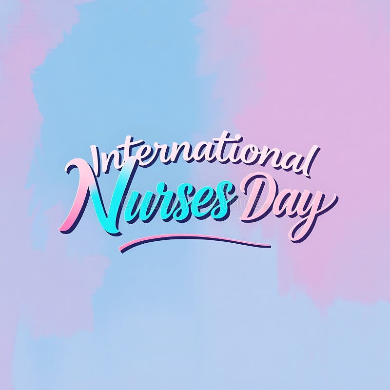Text Reading "International Nurses Day" Stock Illustration ...