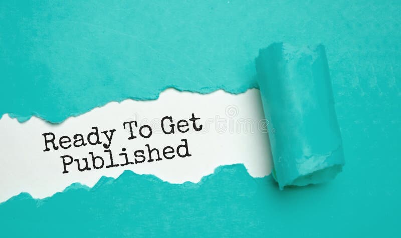 The Text Ready To Get Published Appearing Behind Torn Brown Paper Stock ...