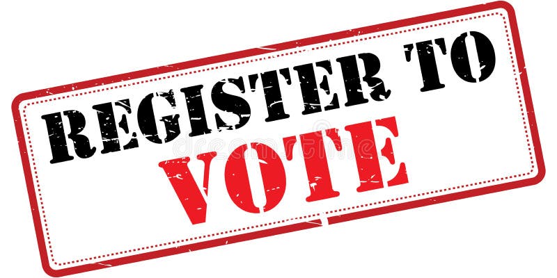 Register To Vote - Democracy in the USA Stock Illustration ...