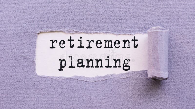 RETIREMENT PLANNING, Text in Notebook on White Table with Office Tools ...