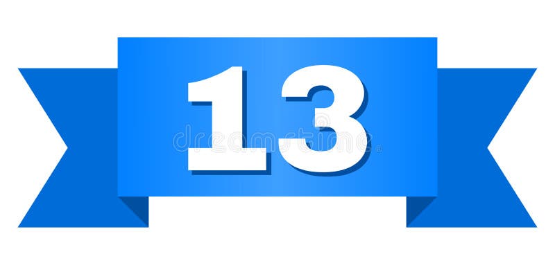 Number 13 Blue