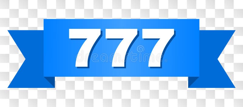 Blue Tape with 777 Caption stock vector. Illustration of game - 130970167
