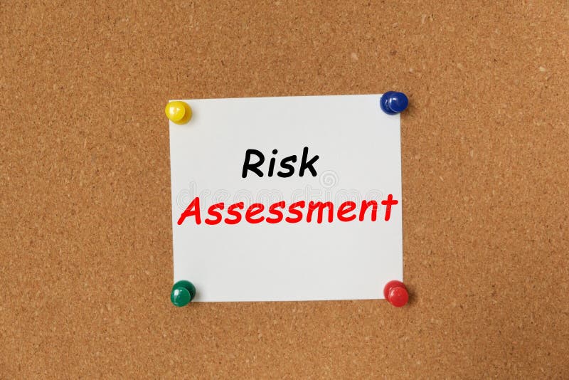 Text Risk Assessment Written on a Sticker Stock Photo - Image of office ...