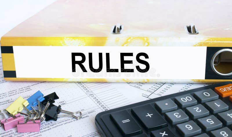 Text Rules on the Folder that is Located on the Financial Reports with ...