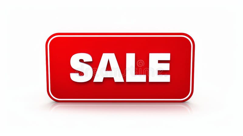 The Text "SALE" on a Rectangular Shaped Label Stock Illustration ...