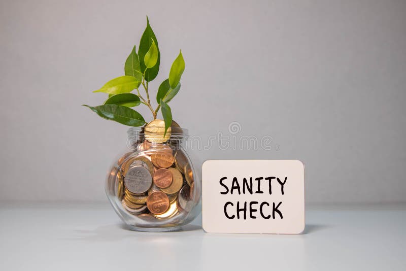 Text Sanity Check on White Business Card Stock Image - Image of color ...