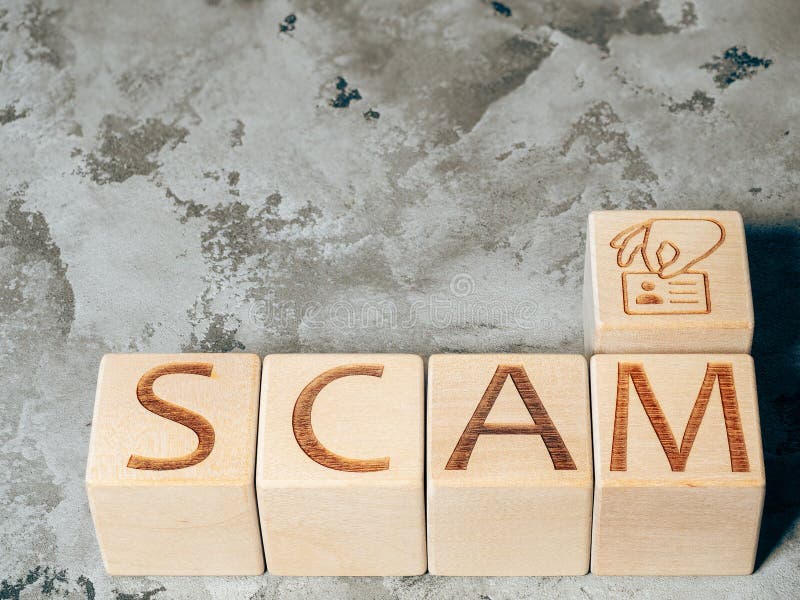 Text SCAM As a Credit Card Data Phishing Concept Stock Image - Image of ...