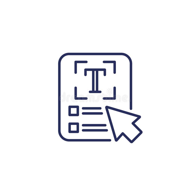 Ocr Icon Stock Illustrations – 106 Ocr Icon Stock Illustrations ...